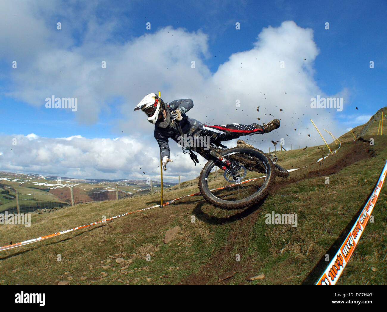 Mountain bike crash Stock Photo - Alamy