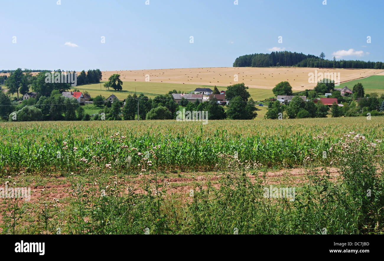 nice countryside landscape on Northern Bohemia Stock Photo - Alamy