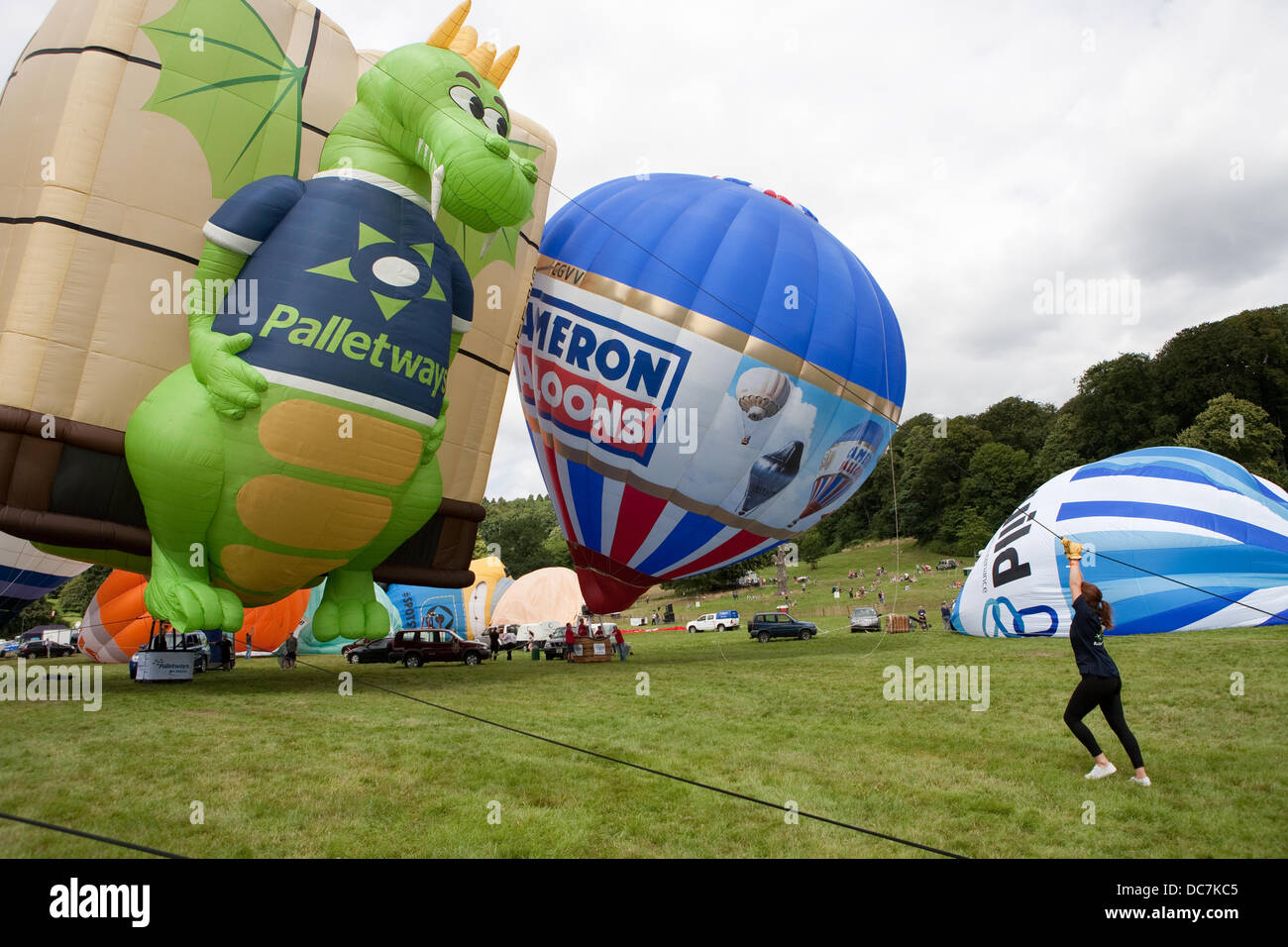 Hot air balloon inflation fan hi-res stock photography and images - Alamy