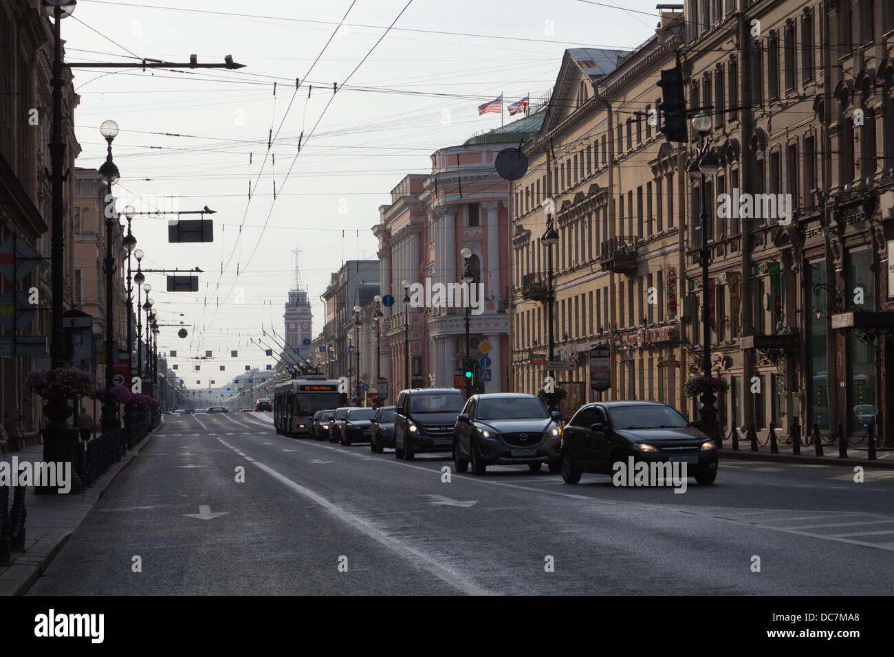 Nevsky Prospect, St. Petersburg, Russia Stock Photo - Alamy