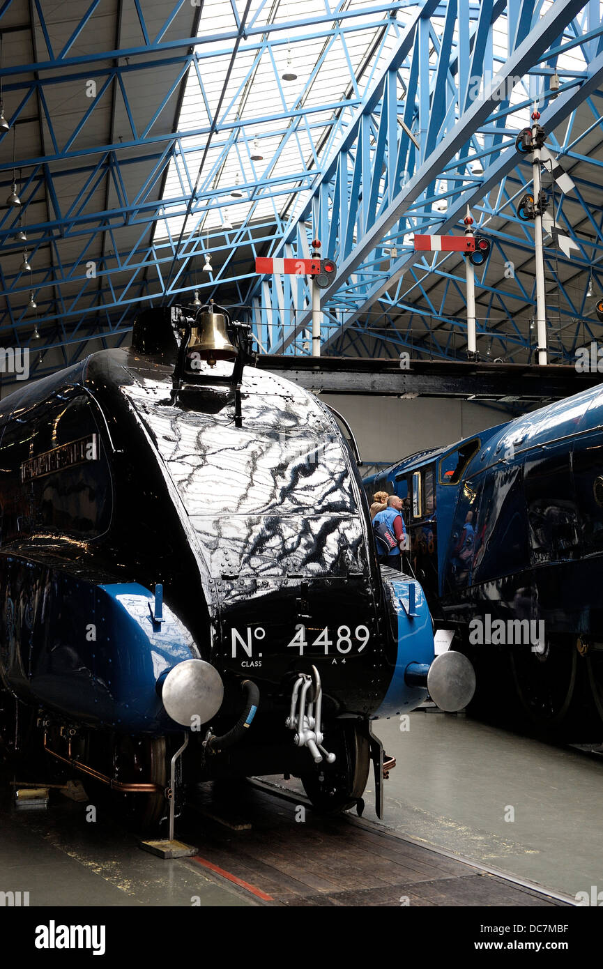 LNER Class A4 Pacific 4489 Dominion of Canada on display in the ...