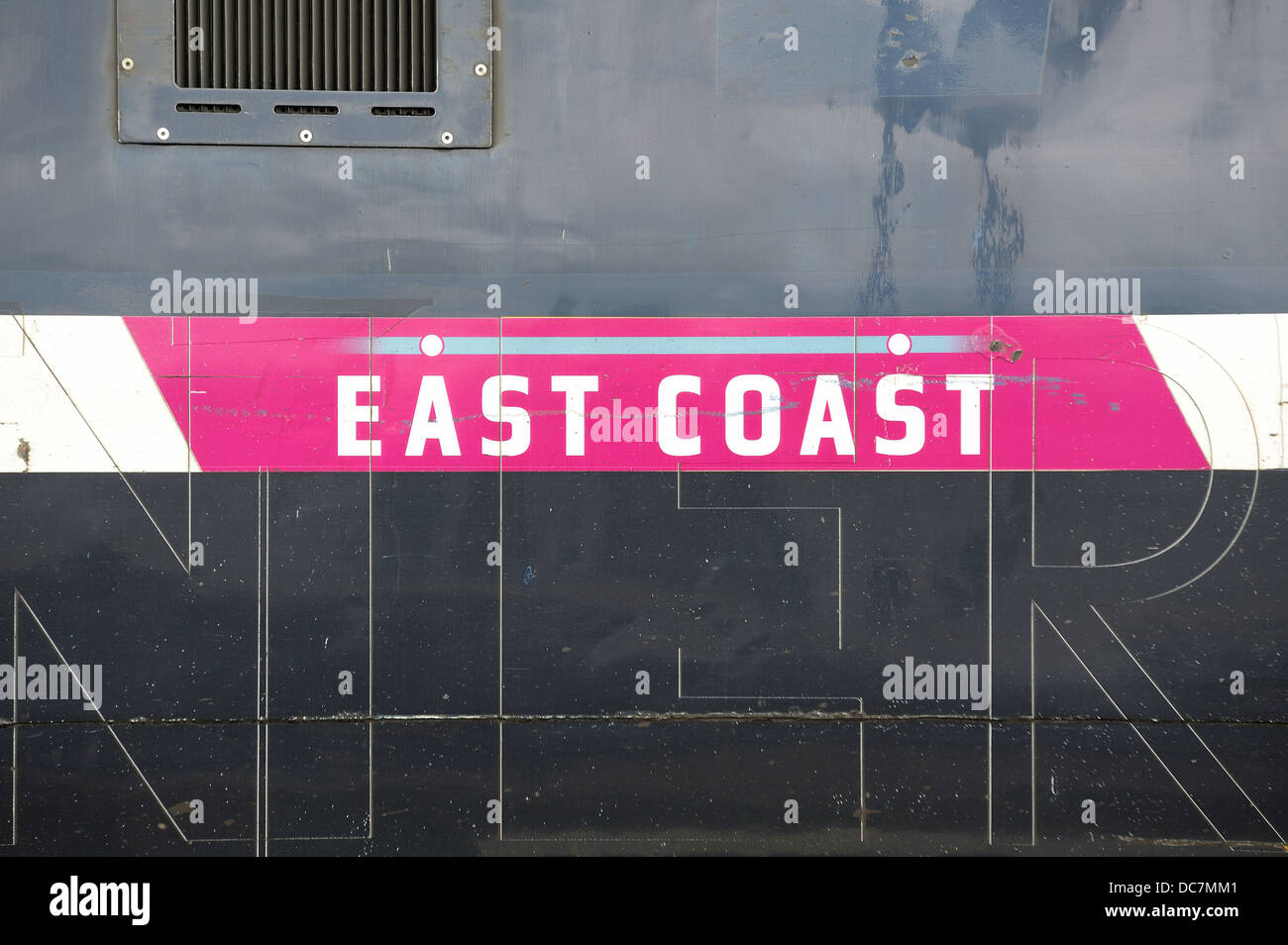 East coast trains railway logo Stock Photo - Alamy