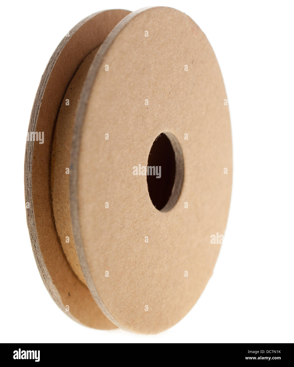 Circular cardboard cable spool for packaging Stock Photo - Alamy