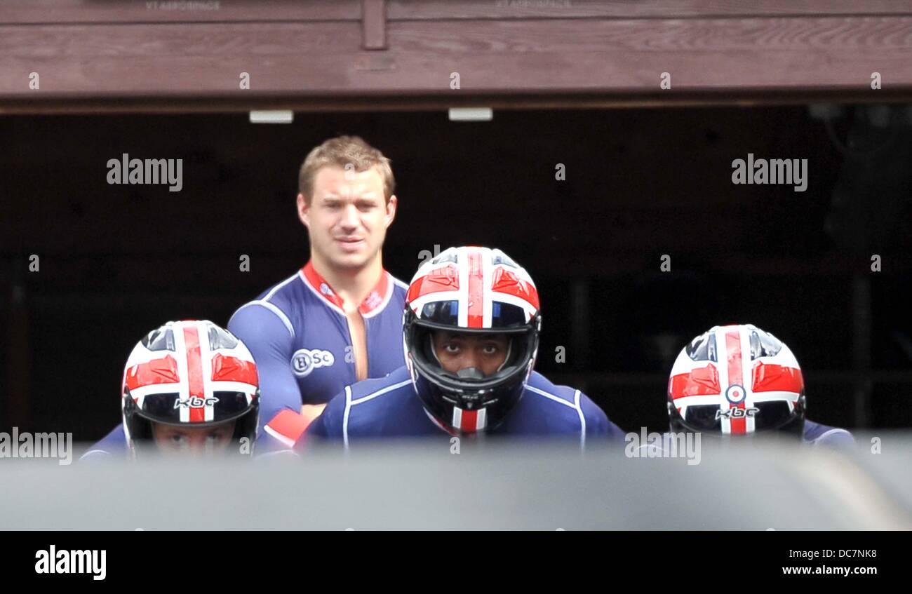 Bath, UK. 09th Aug, 2013. Bruce Tasker, Joel Fearon, Craig Pickering ...