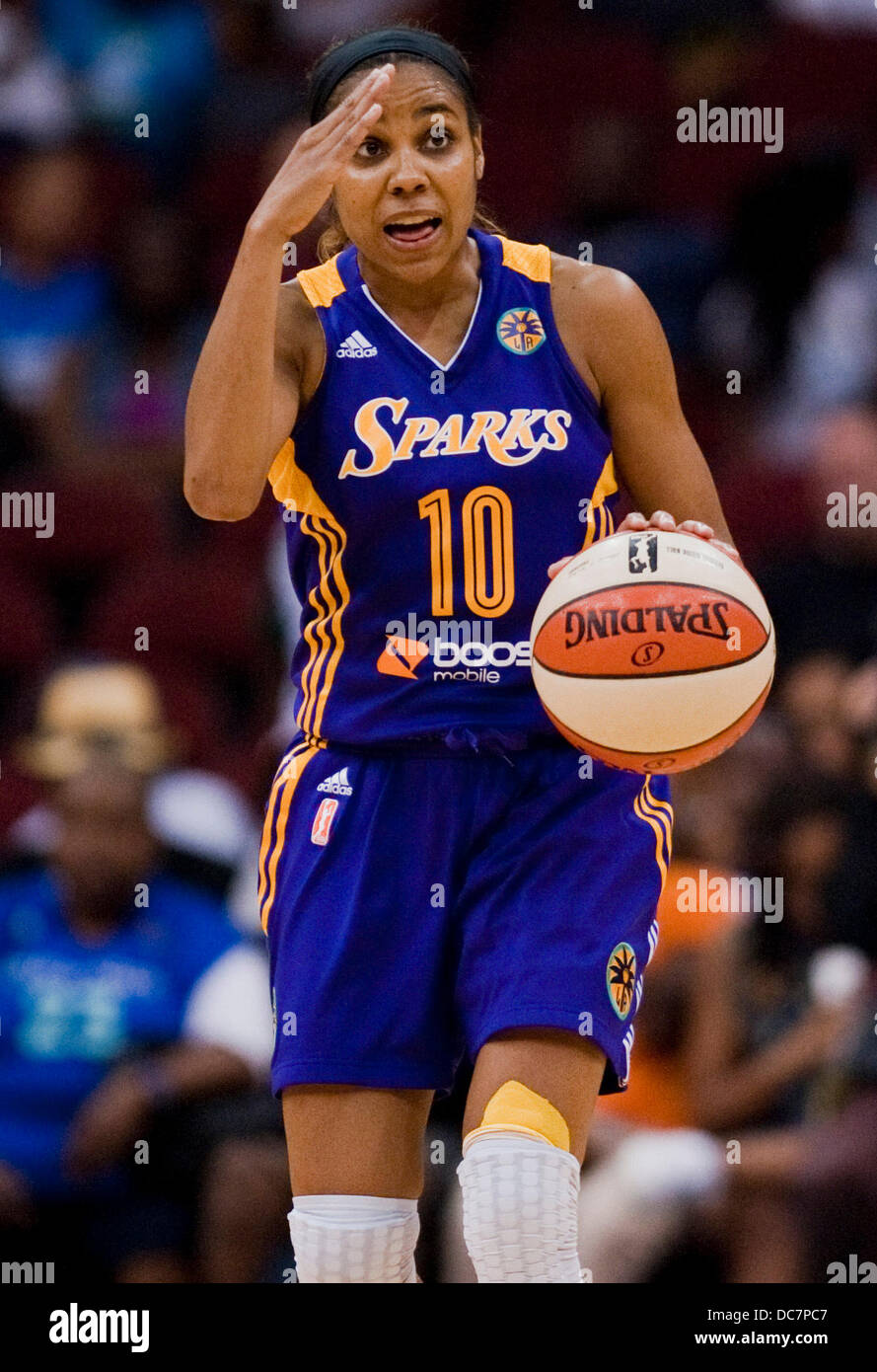 Aug. 10, 2013 - Newark, New Jersey, U.S. - Sparks' guard Lindsay ...