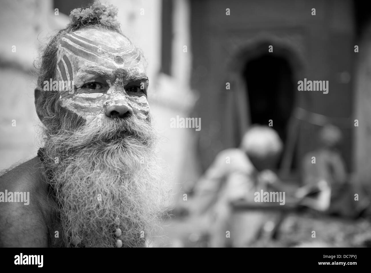 Black And White Sadhu High Resolution Stock Photography and Images - Alamy