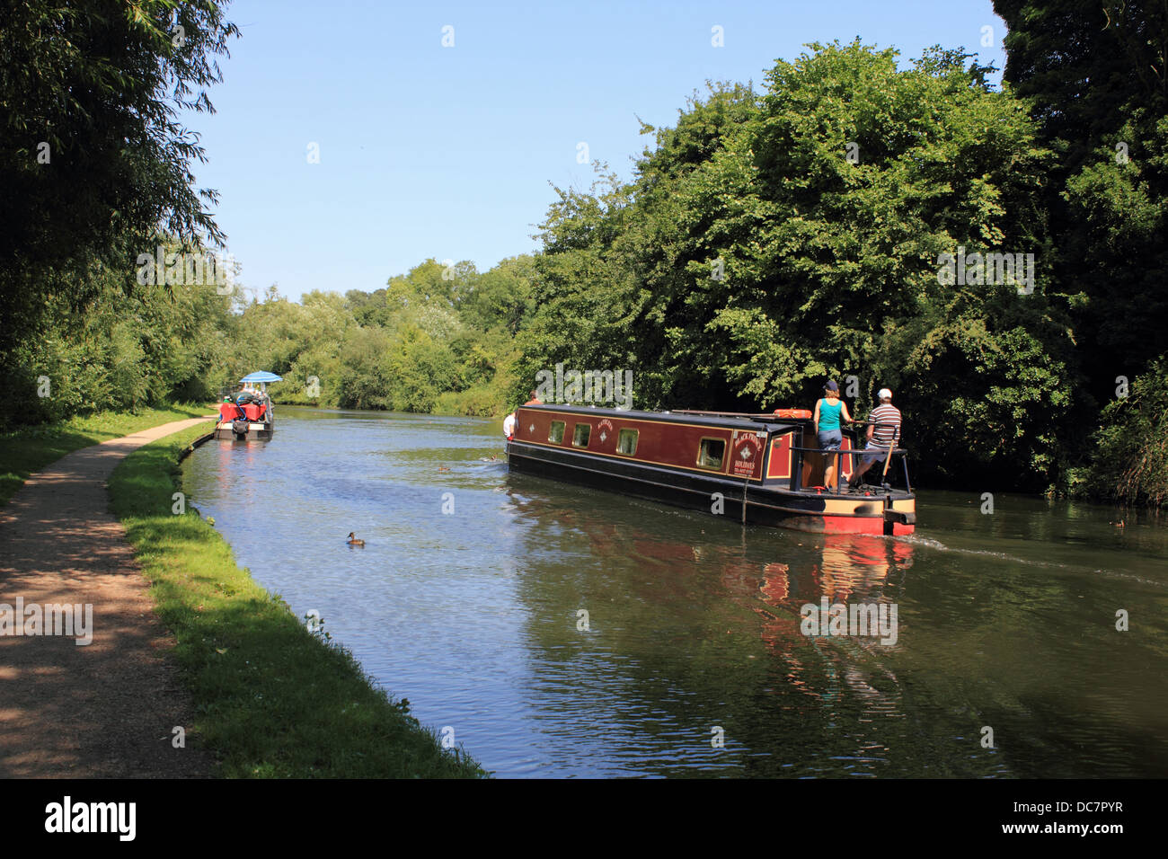 The Grand Union Canal at near Maple Cross, North West London, England ...
