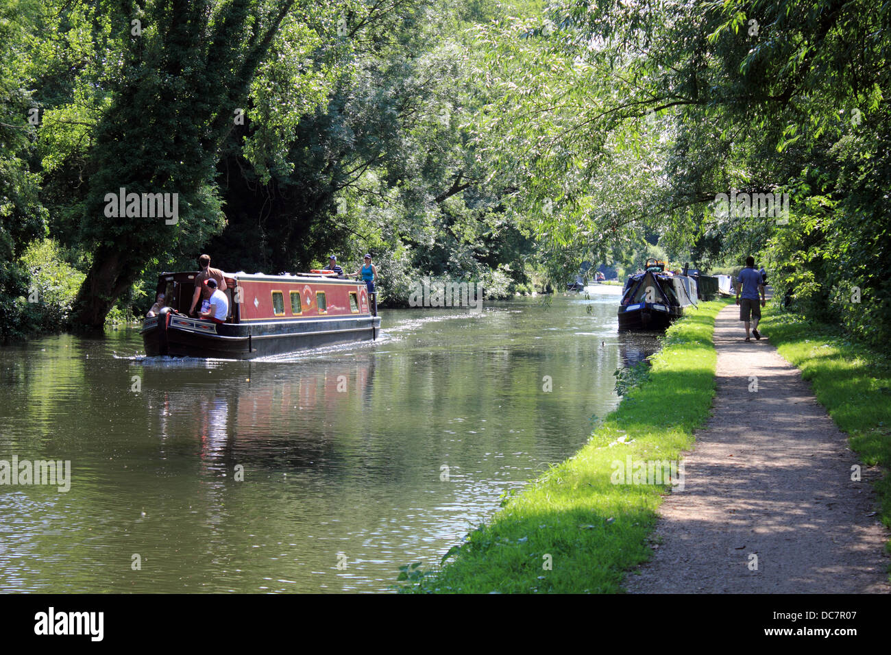 The Grand Union Canal at near Maple Cross, North West London, England ...