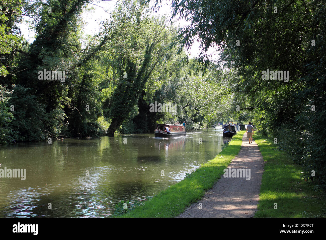 The Grand Union Canal at near Maple Cross, North West London, England ...