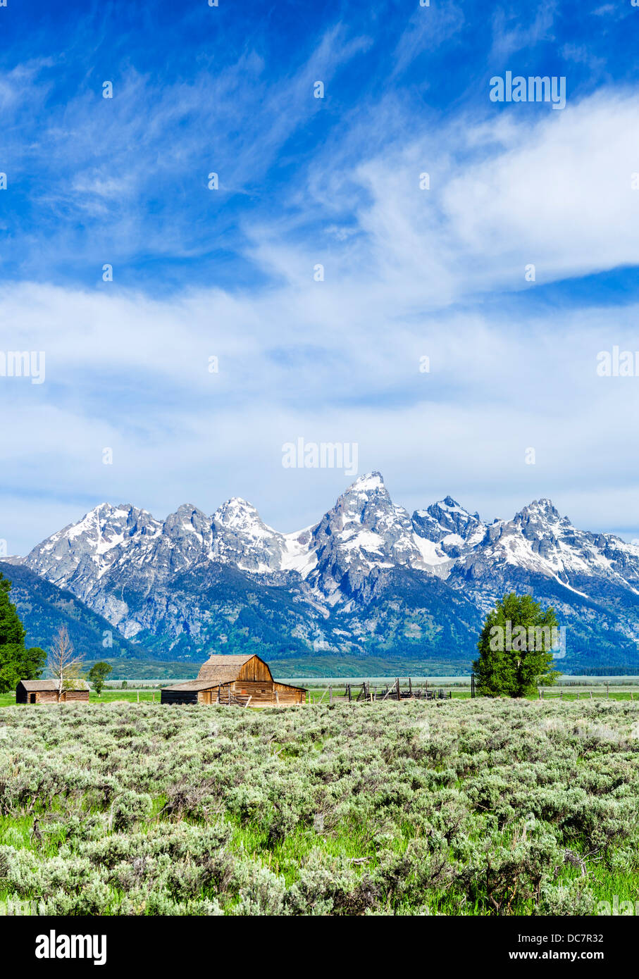 Historic Mormon Row, Grand Teton National Park, Jackson Hole, Wyoming ...