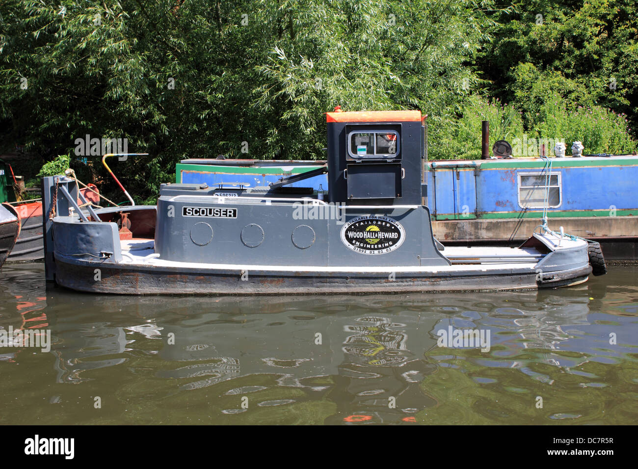 The Grand Union Canal at near Maple Cross, North West London, England ...