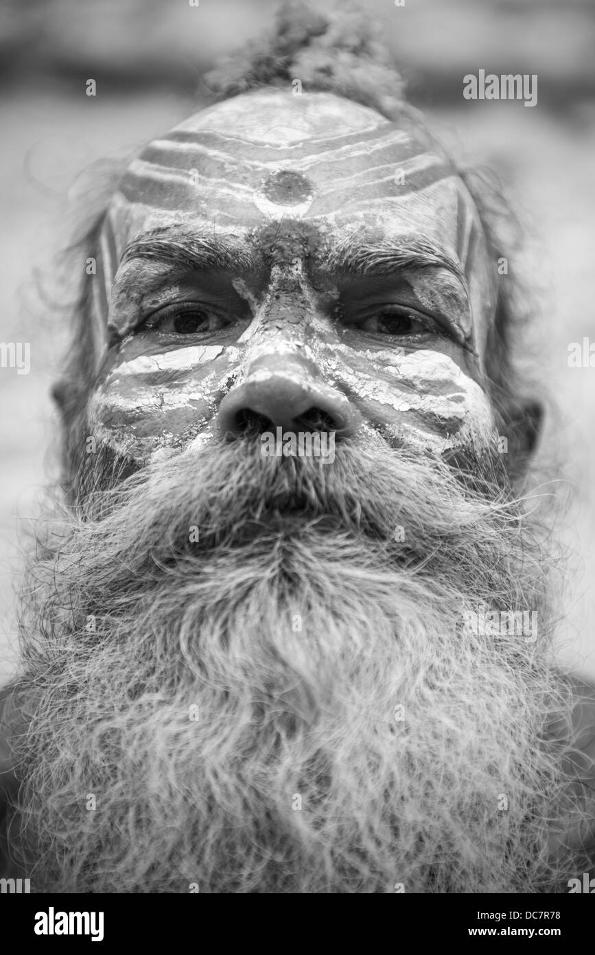 Black And White Sadhu High Resolution Stock Photography and Images - Alamy
