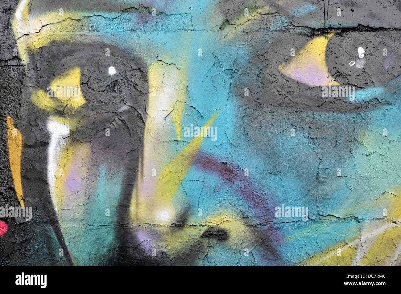 eyes nose detail graffiti Stock Photo - Alamy