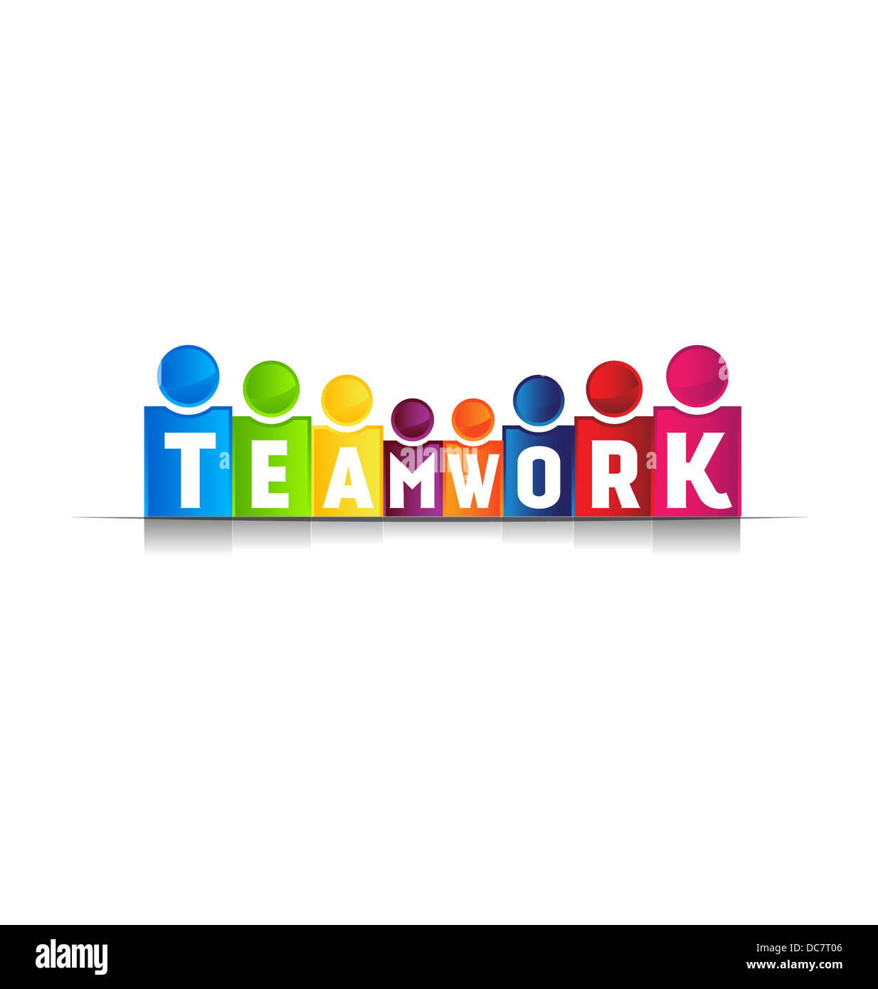 Teamwork concept word Stock Photo - Alamy