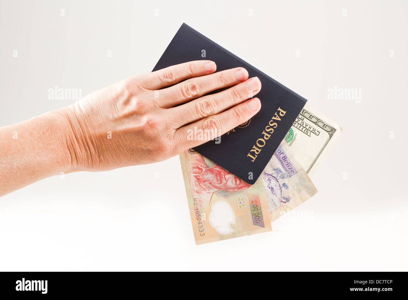 American passport inside hi-res stock photography and images - Alamy