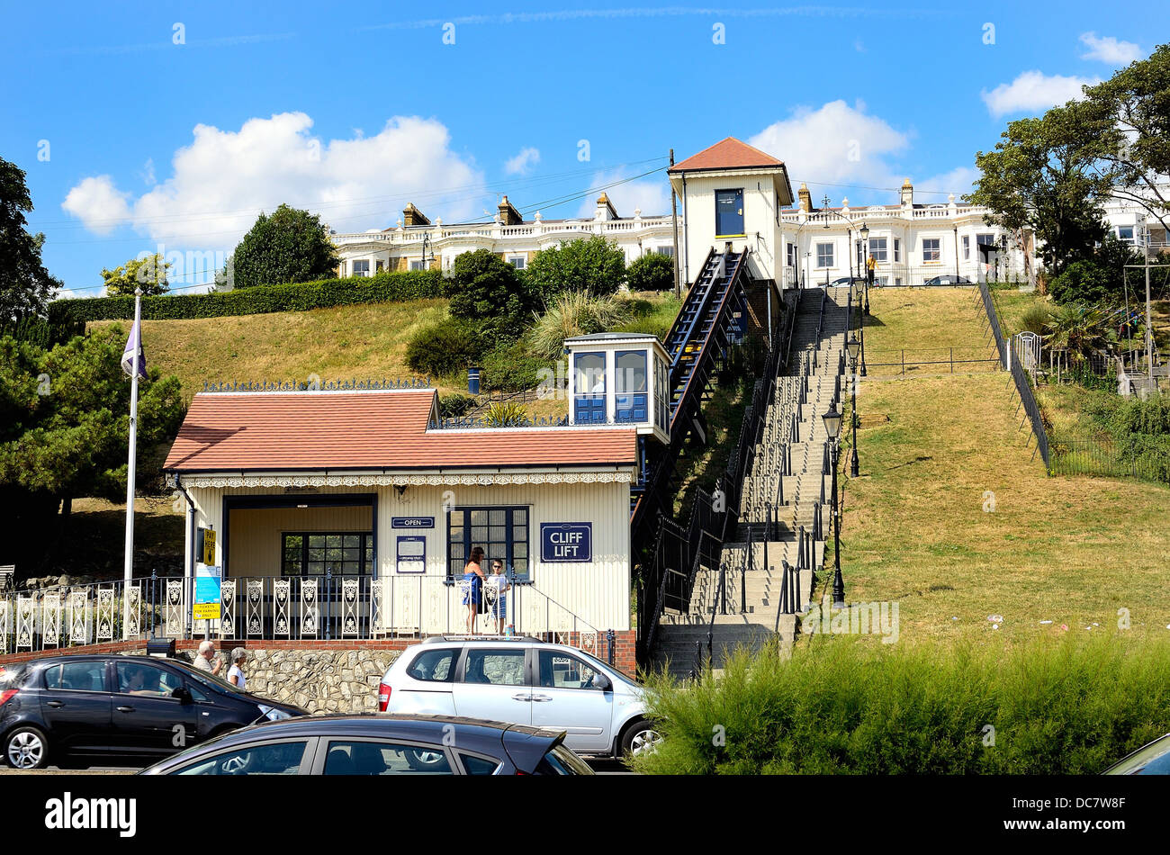 Cliff Lift on the seafront at Southend on Sea Essex Stock Photo - Alamy