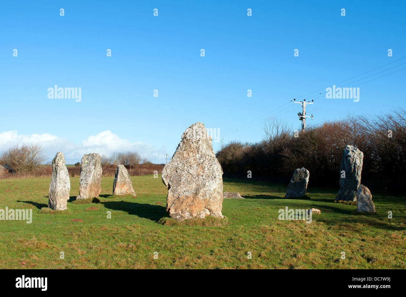 Duloe stone circle hi-res stock photography and images - Alamy