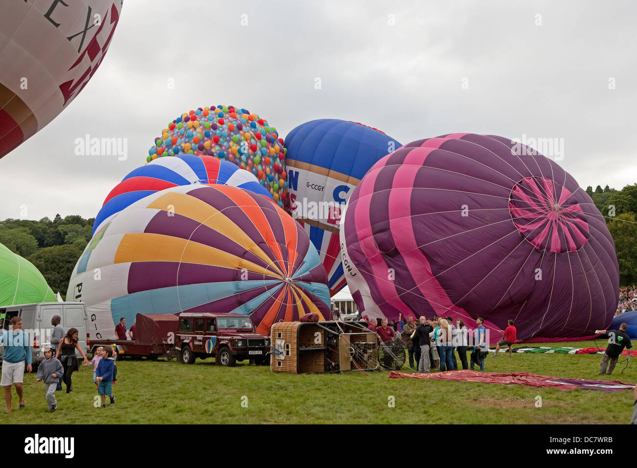 Bristol,UK,10th August 2013,A selection of balloons inflate at the 35th ...