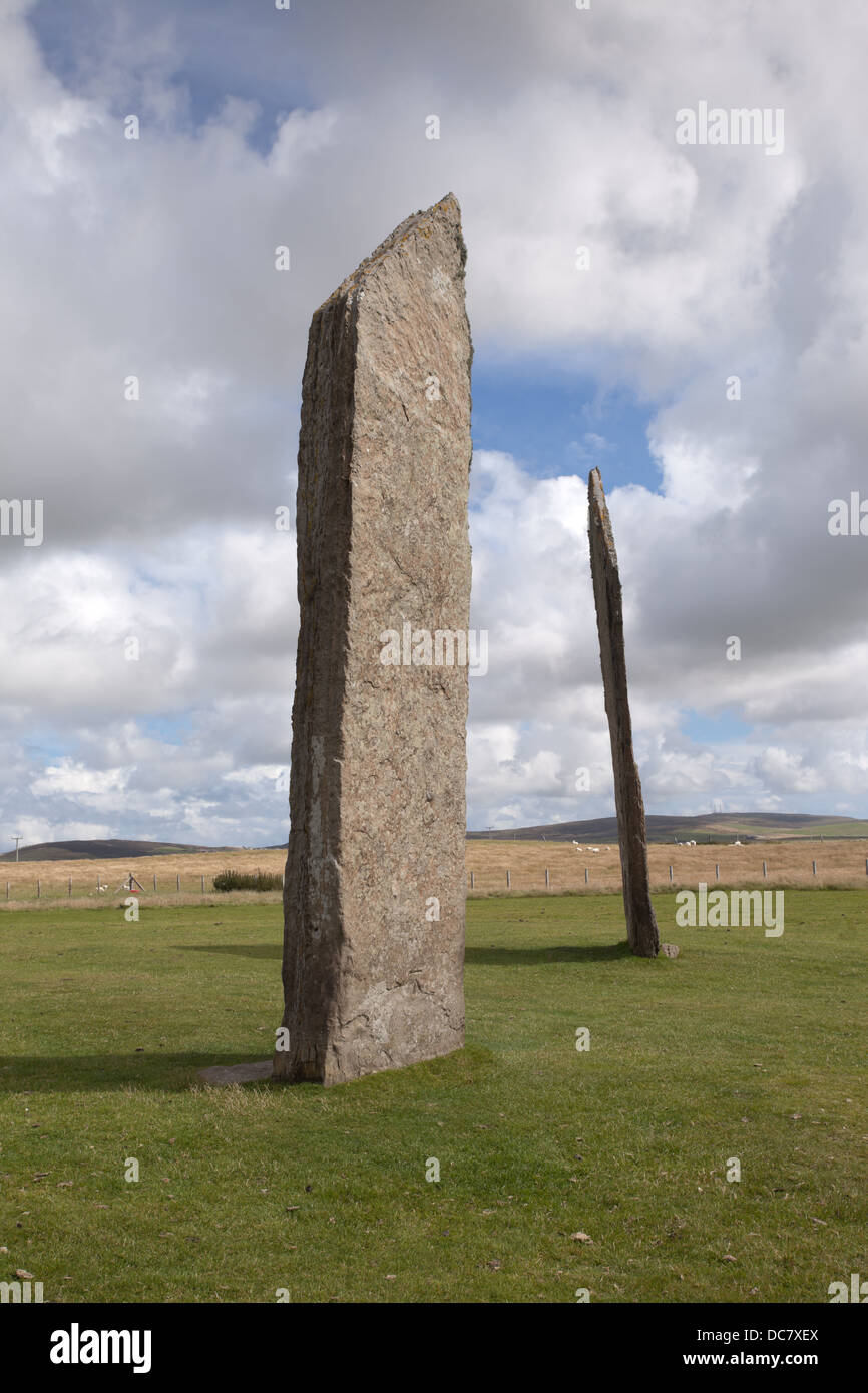 Stones of Stenness, Orkney UK neolithic stone circle Stock Photo - Alamy