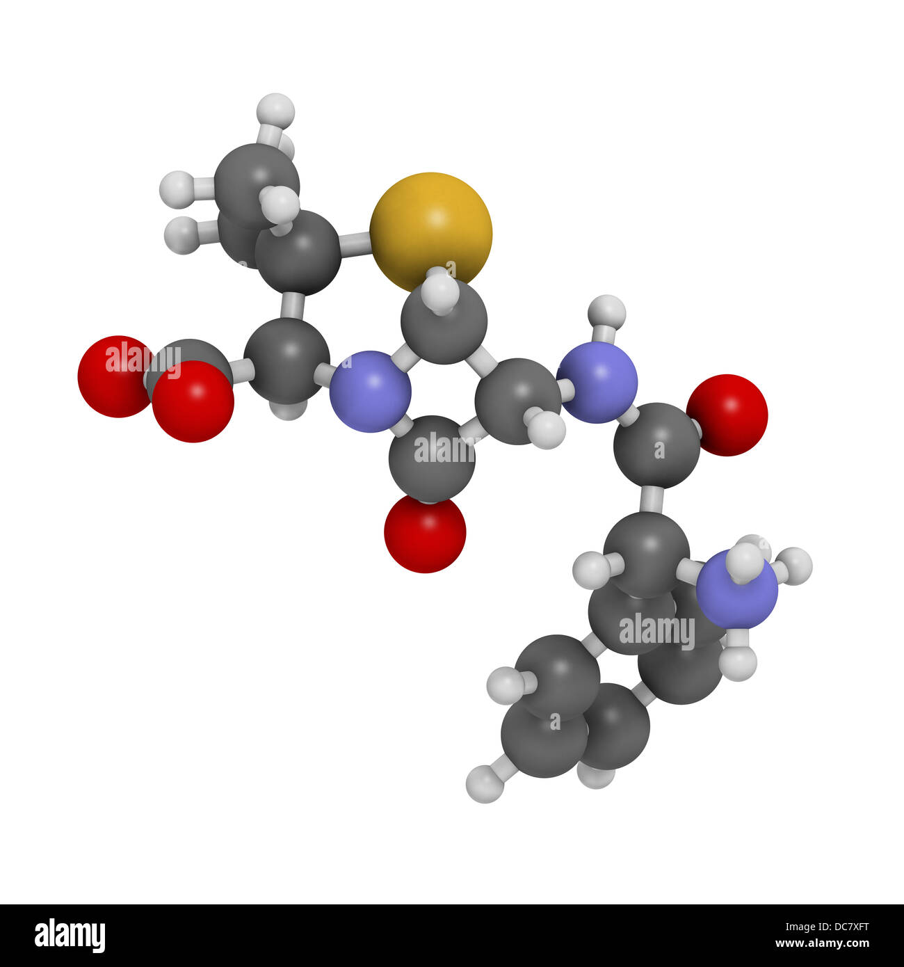 Ampicillin beta lactam antibiotic drug molecule Cut Out Stock Images ...