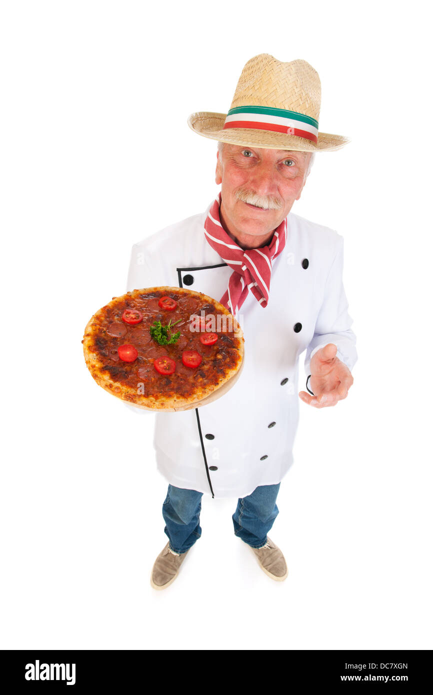 Old italian man mustache hat hi-res stock photography and images - Alamy