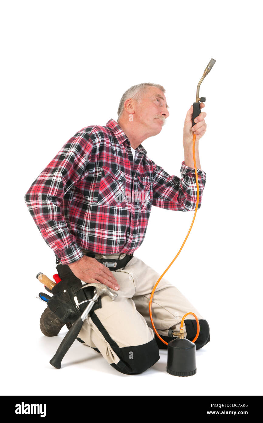 Man is solder in the studio Stock Photo - Alamy