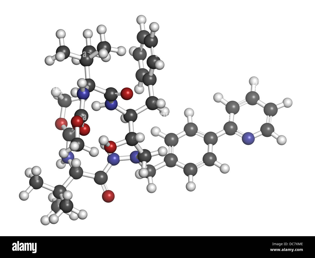 Atazanavir HIV drug (protease inhibitor class), chemical structure ...