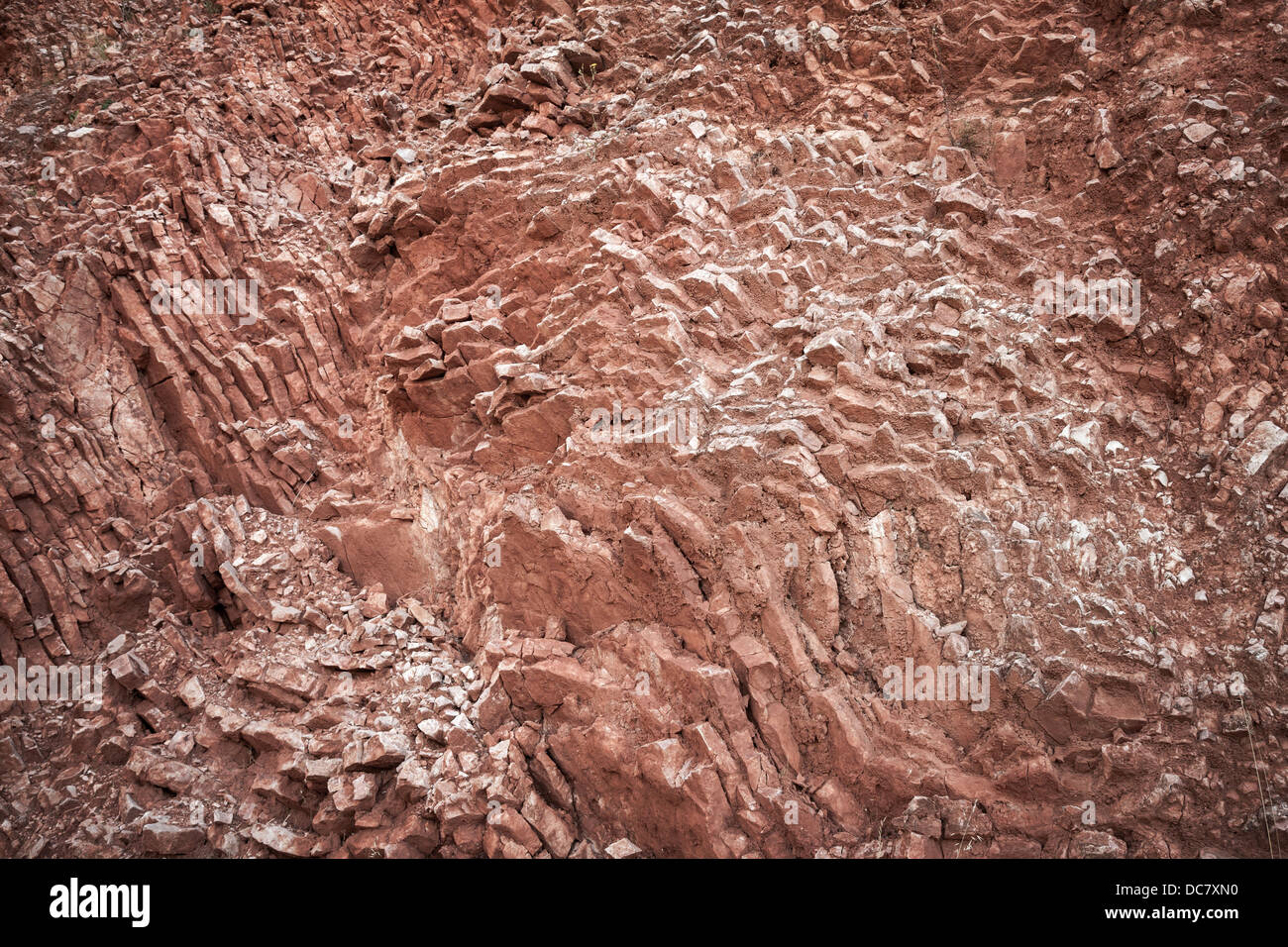 Red rocks background texture. Coast of Adriatic Sea, Montenegro Stock ...