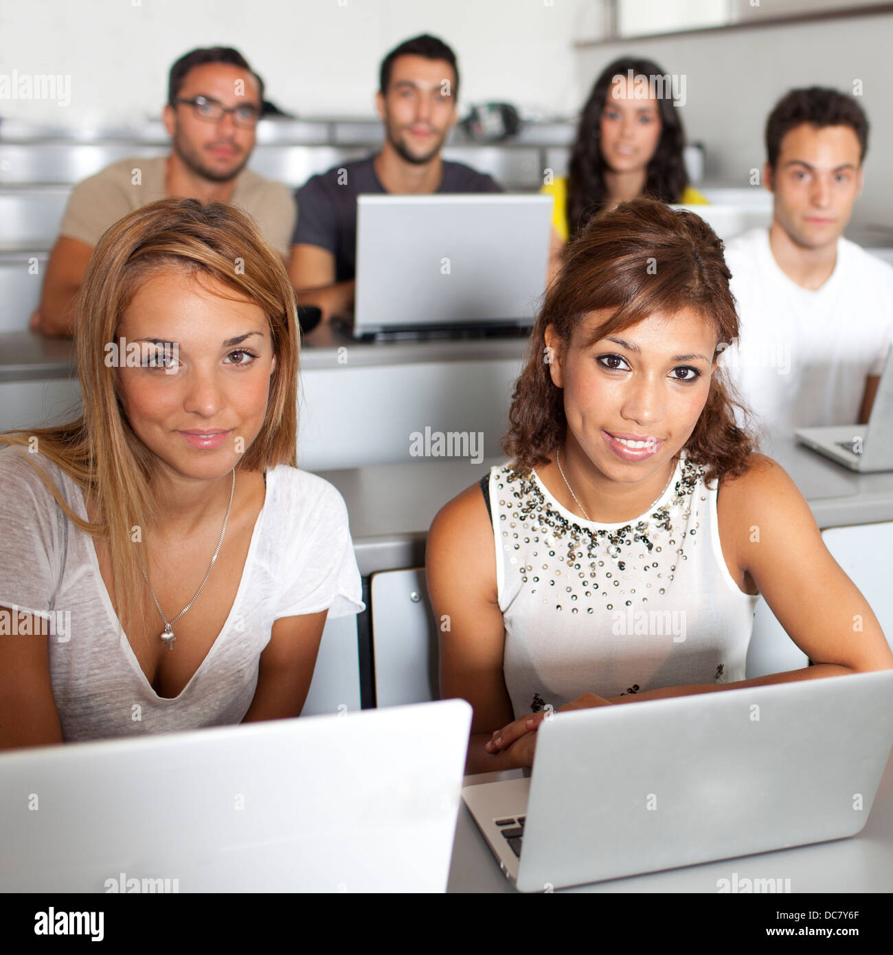 Trainees learn hi-res stock photography and images - Alamy
