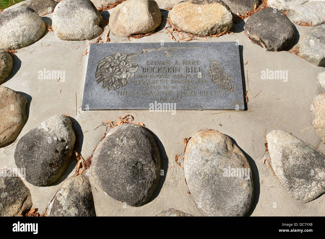 Buckskin Bill's grave along the Salmon River in Idaho Stock Photo - Alamy