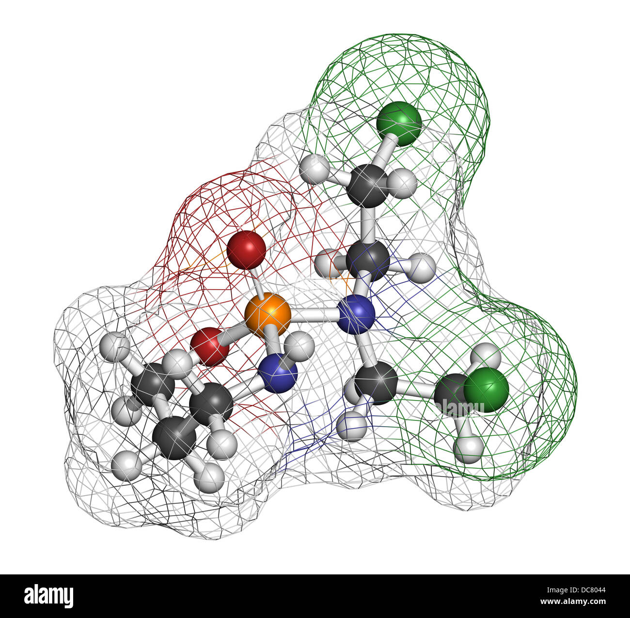Cyclophosphamide cancer chemotherapy drug, structure. Belongs to ...