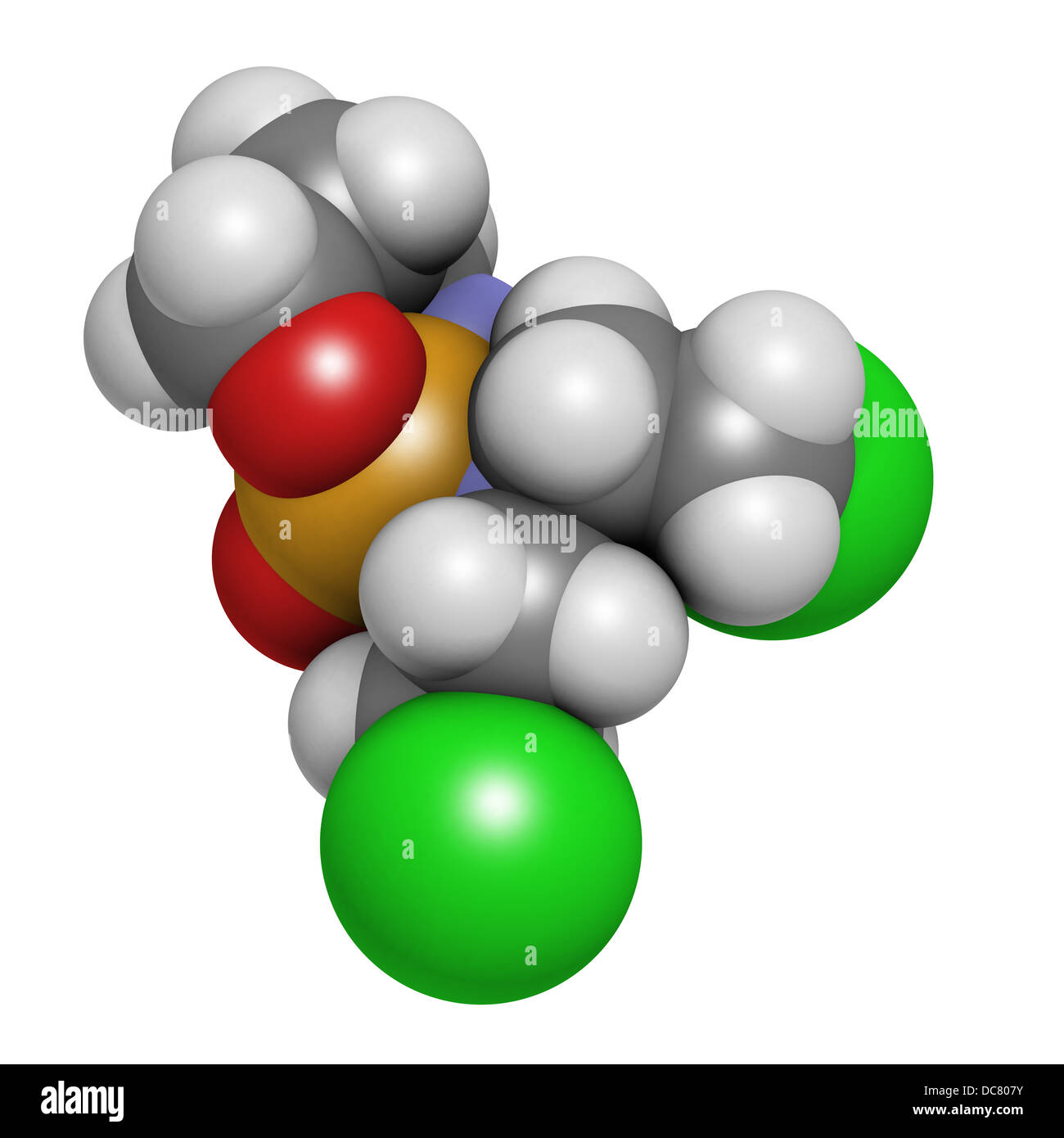 Cyclophosphamide cancer chemotherapy drug, structure. Belongs to ...