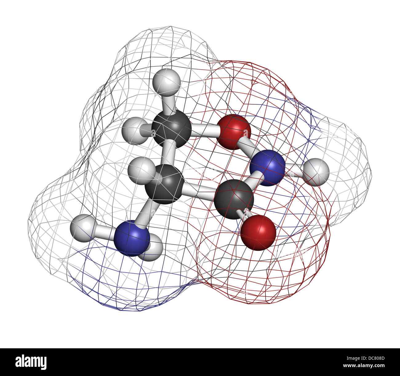 Cycloserine (D-cycloserine) tuberculosis drug, chemical structure ...