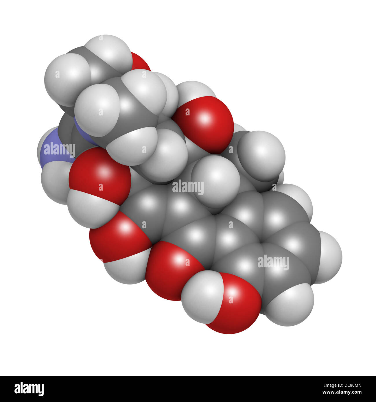 Doxycycline antibiotic drug (tetracycline class), chemical structure ...