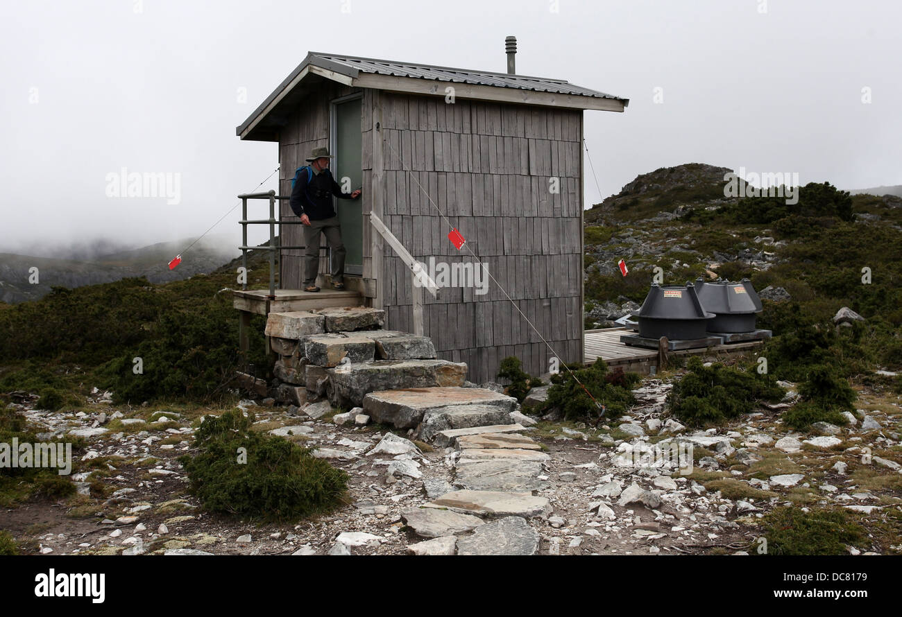 Toilet on the Cradle Mountain Summit Path at Cradle Mountain National ...