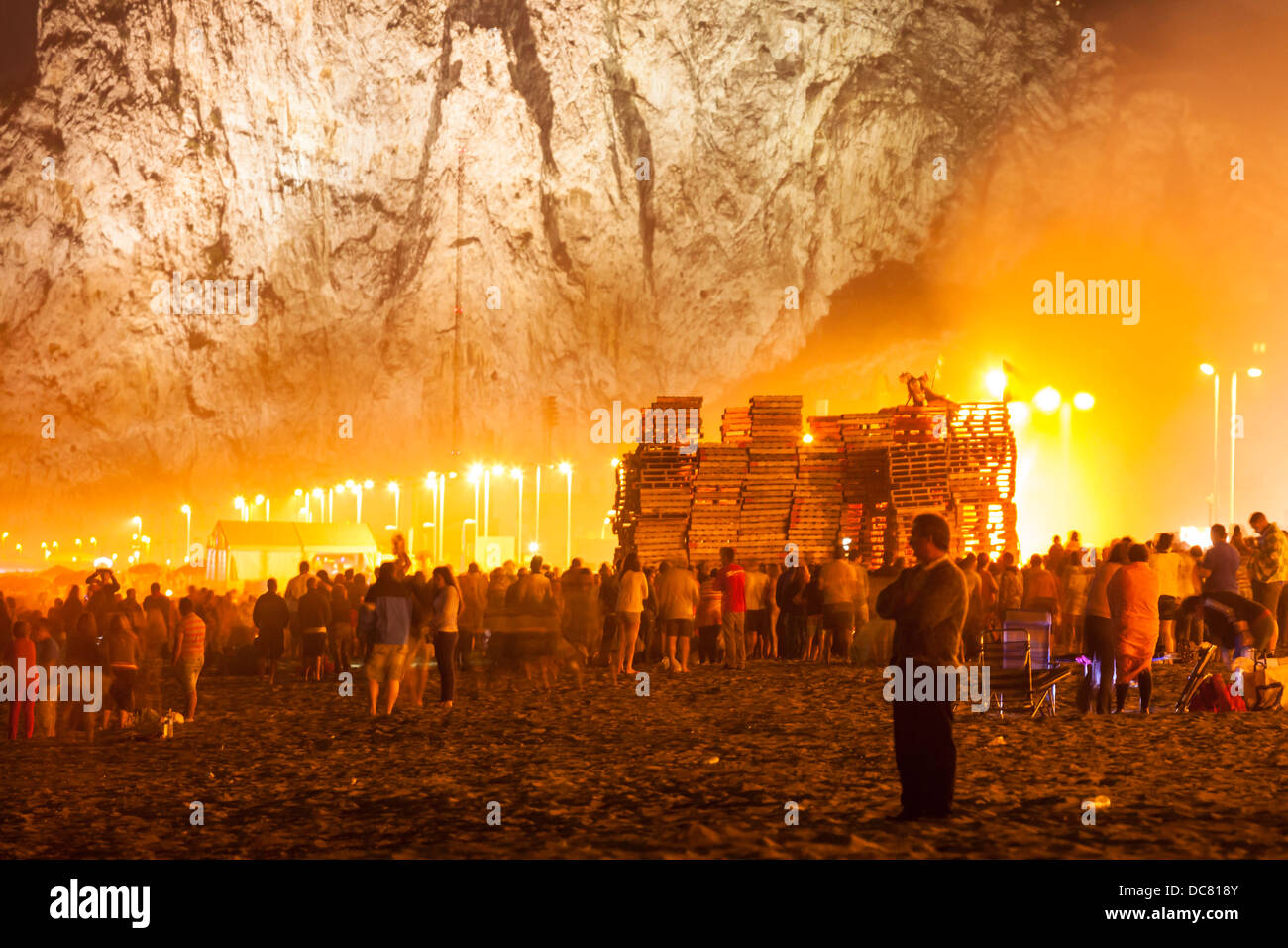 The Bonfires of Saint John in La Linea de la Concepcion, Andalusia ...