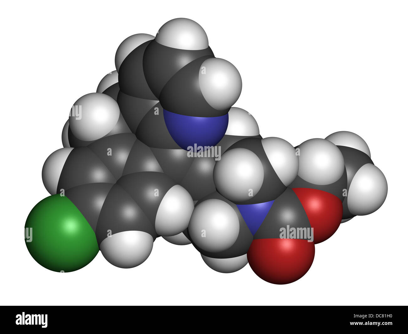 Loratadine antihistamine drug, chemical structure. Used to treat hay ...