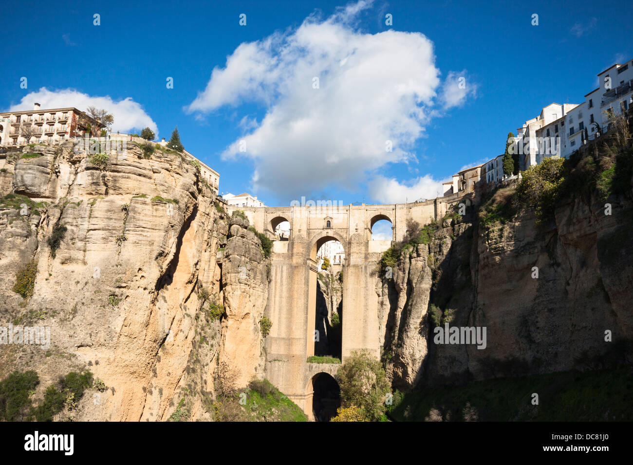 The Puente Nuevo “New Bridge” in Ronda, Andalusia, Spain Stock Photo ...