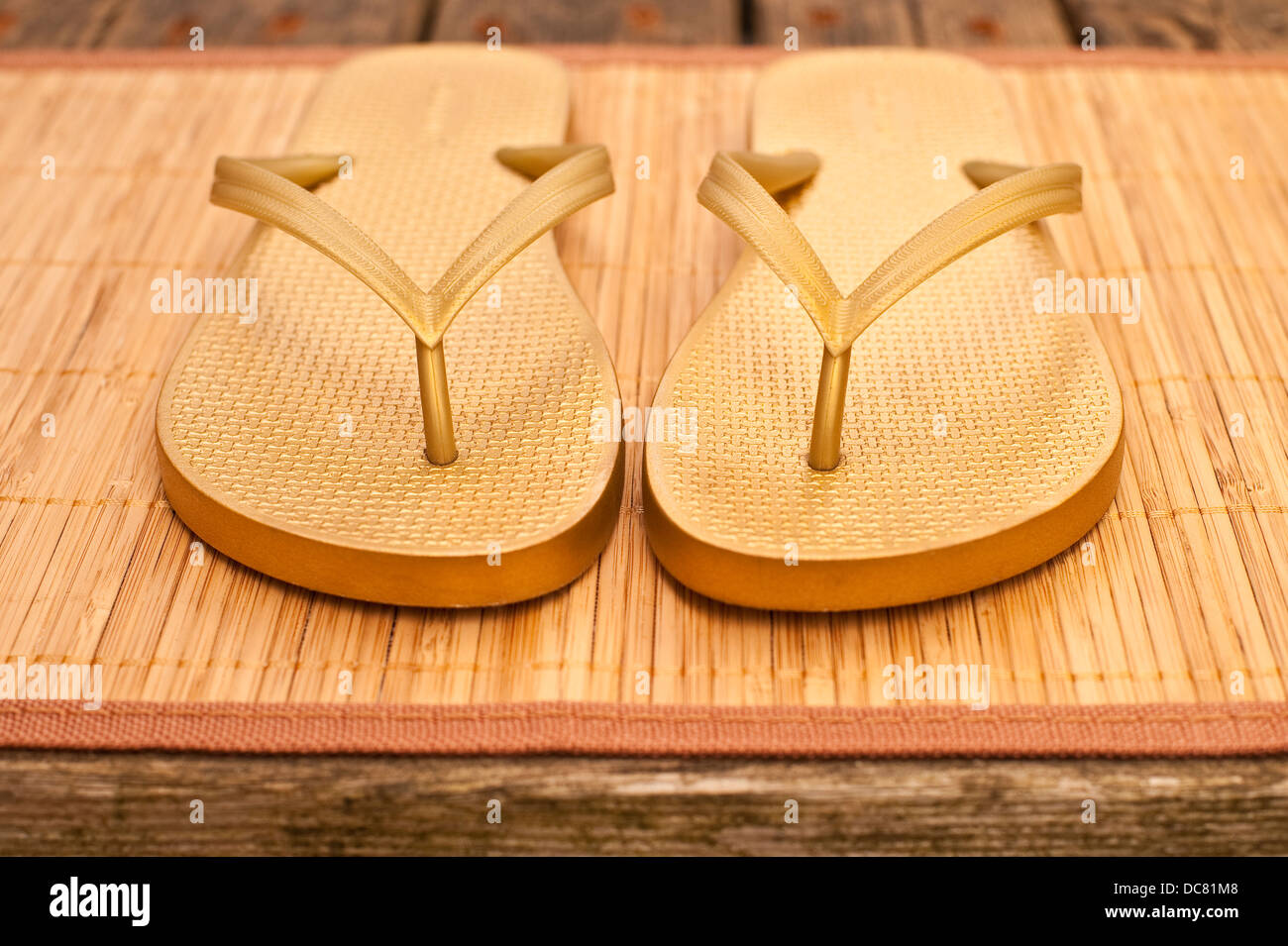 Golden sandals outside hi-res stock photography and images - Alamy