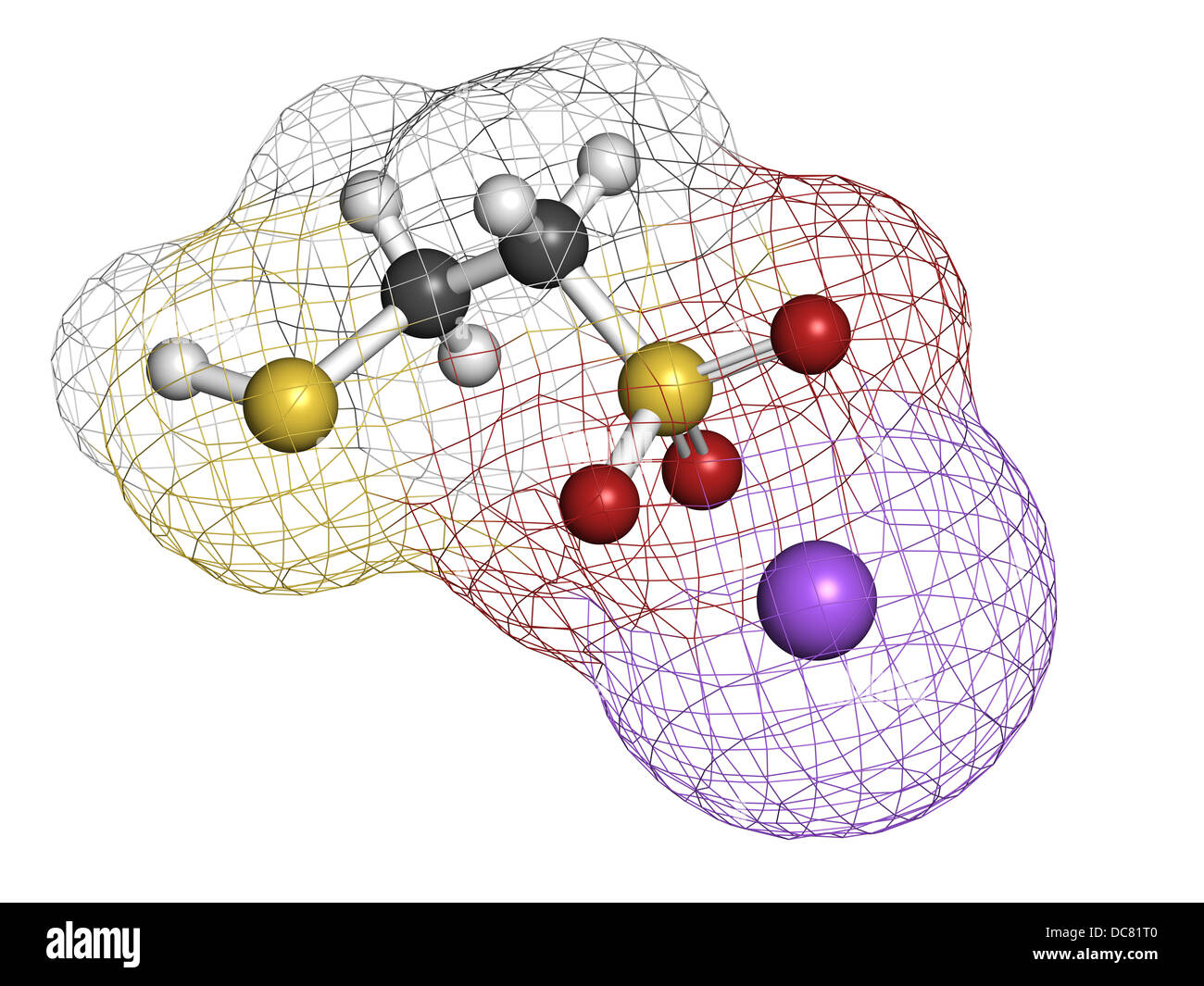 Mesna cancer chemotherapy adjuvant and mucolytic drug, chemical ...