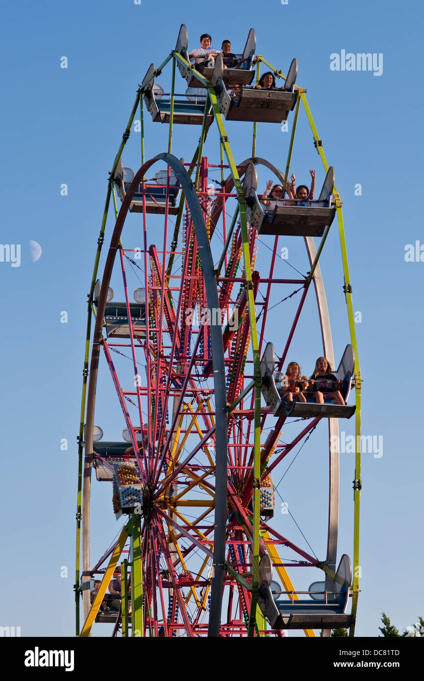 Evergreen State Fair ferris wheel Stock Photo - Alamy