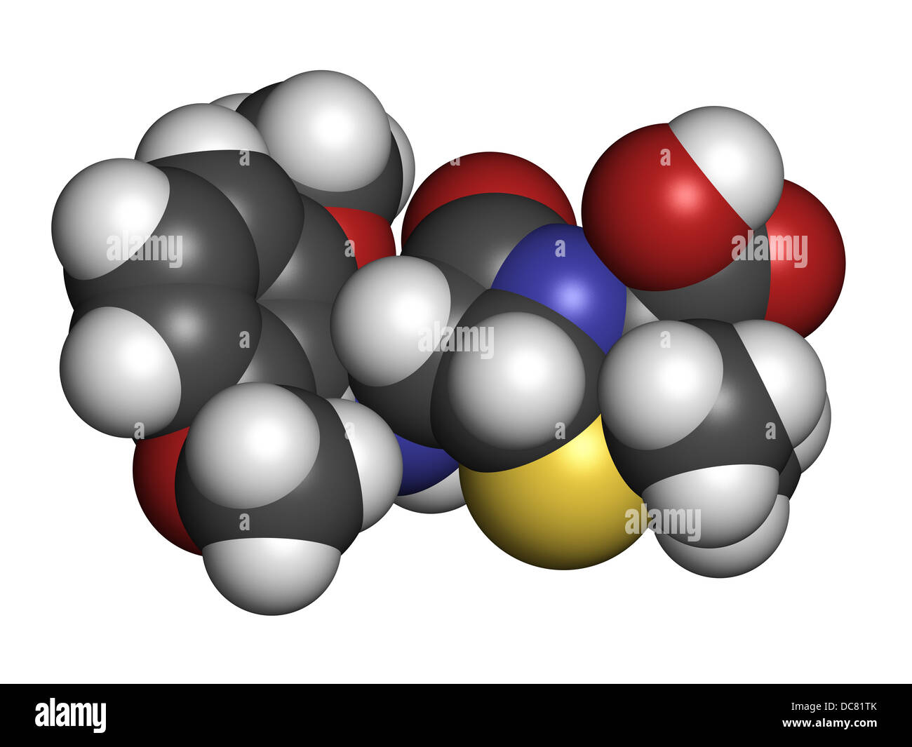 Meticillin antibiotic drug (beta-lactam class), chemical structure ...