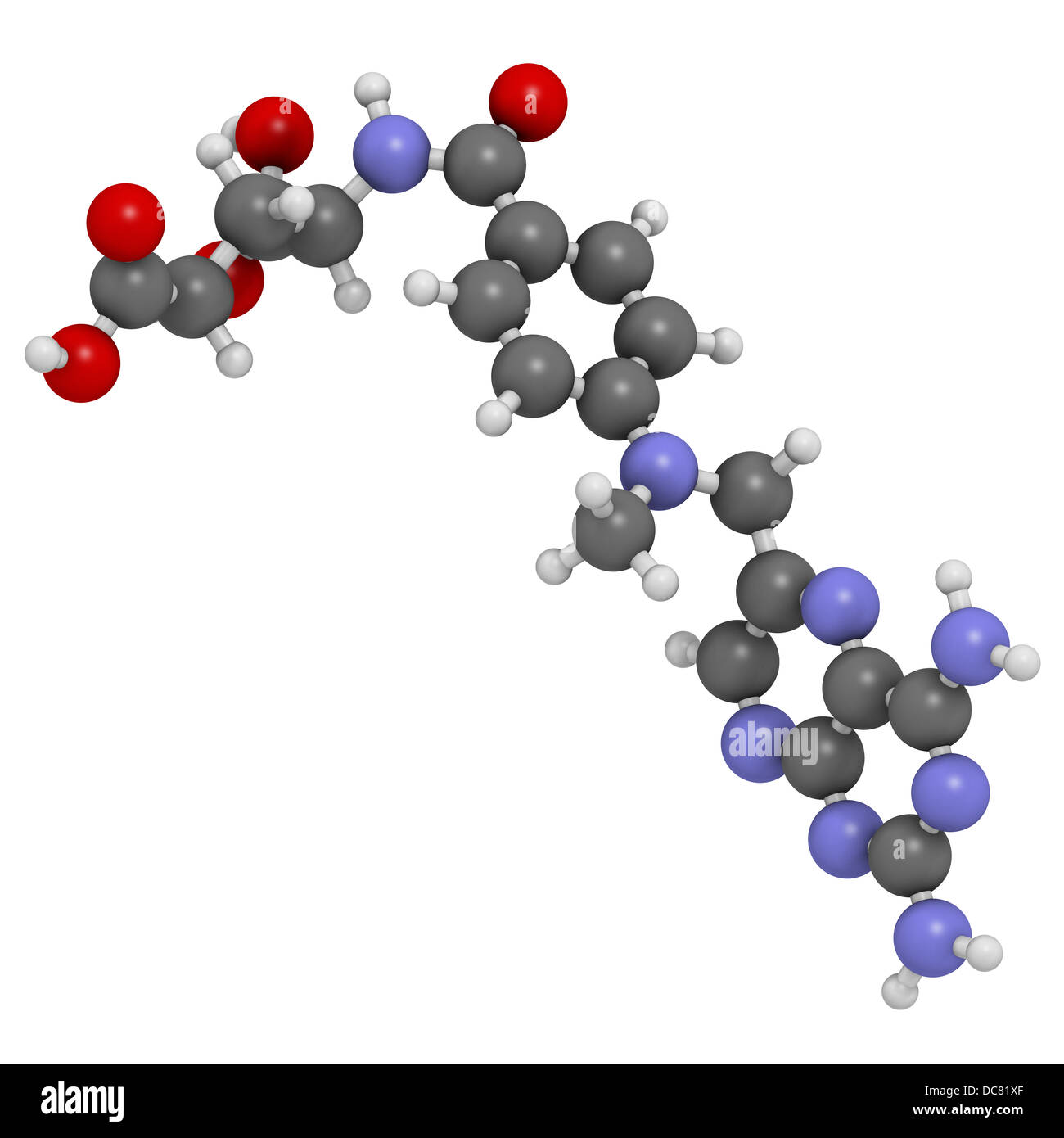Methotrexate cancer chemotherapy and immunosuppressive drug, chemical ...
