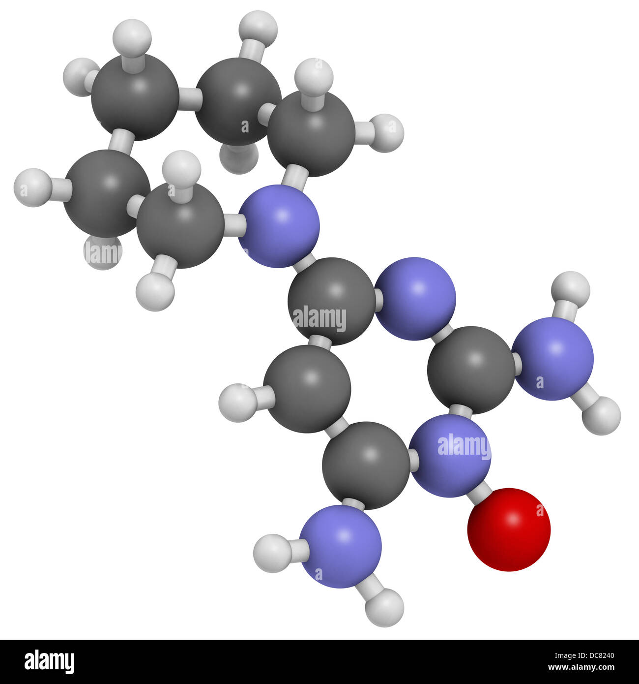 Minoxidil male pattern baldness (androgenic alopecia) drug, chemical ...