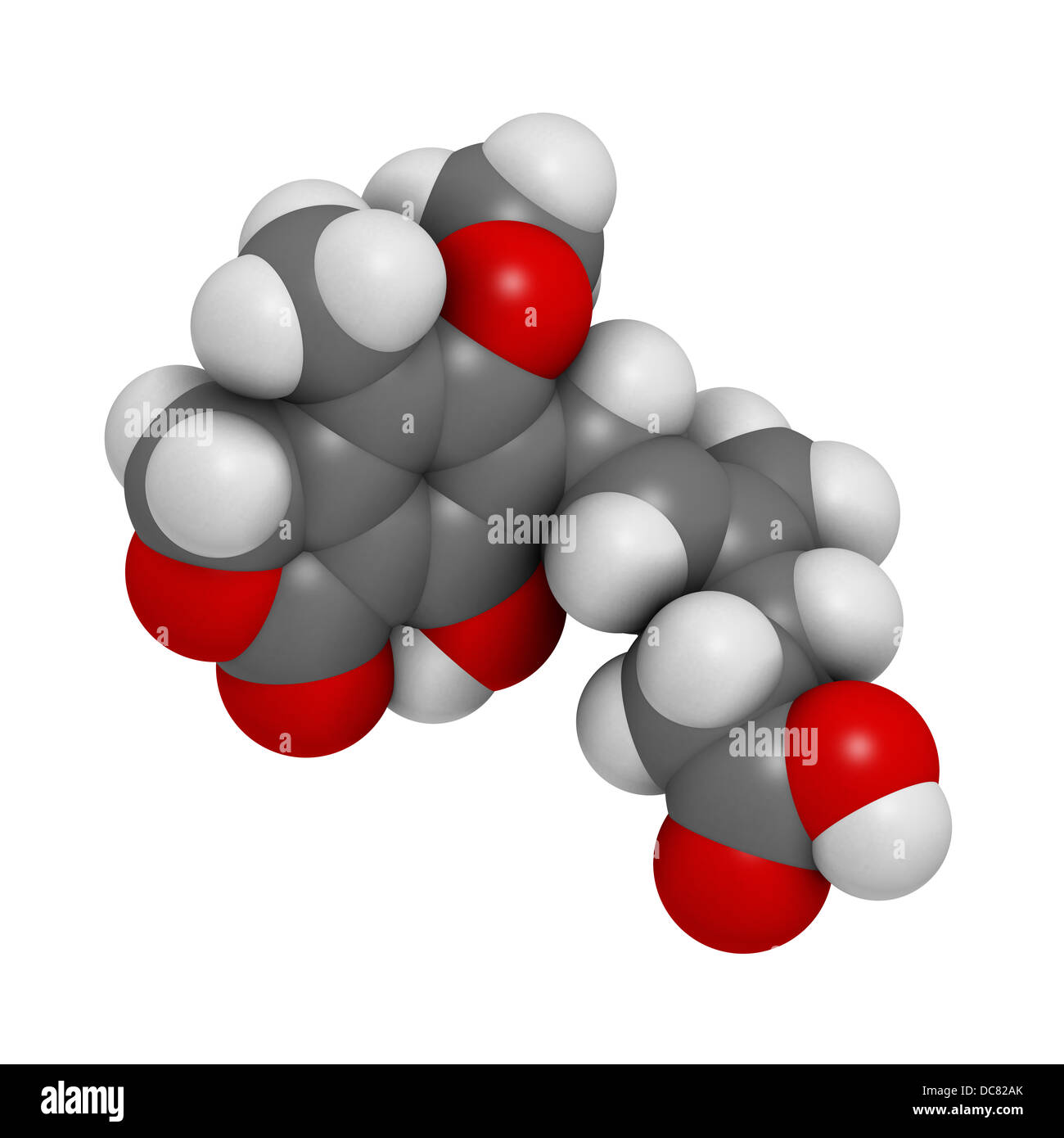 Mycophenolate (mycophenolic acid) immunosuppressive drug, chemical ...