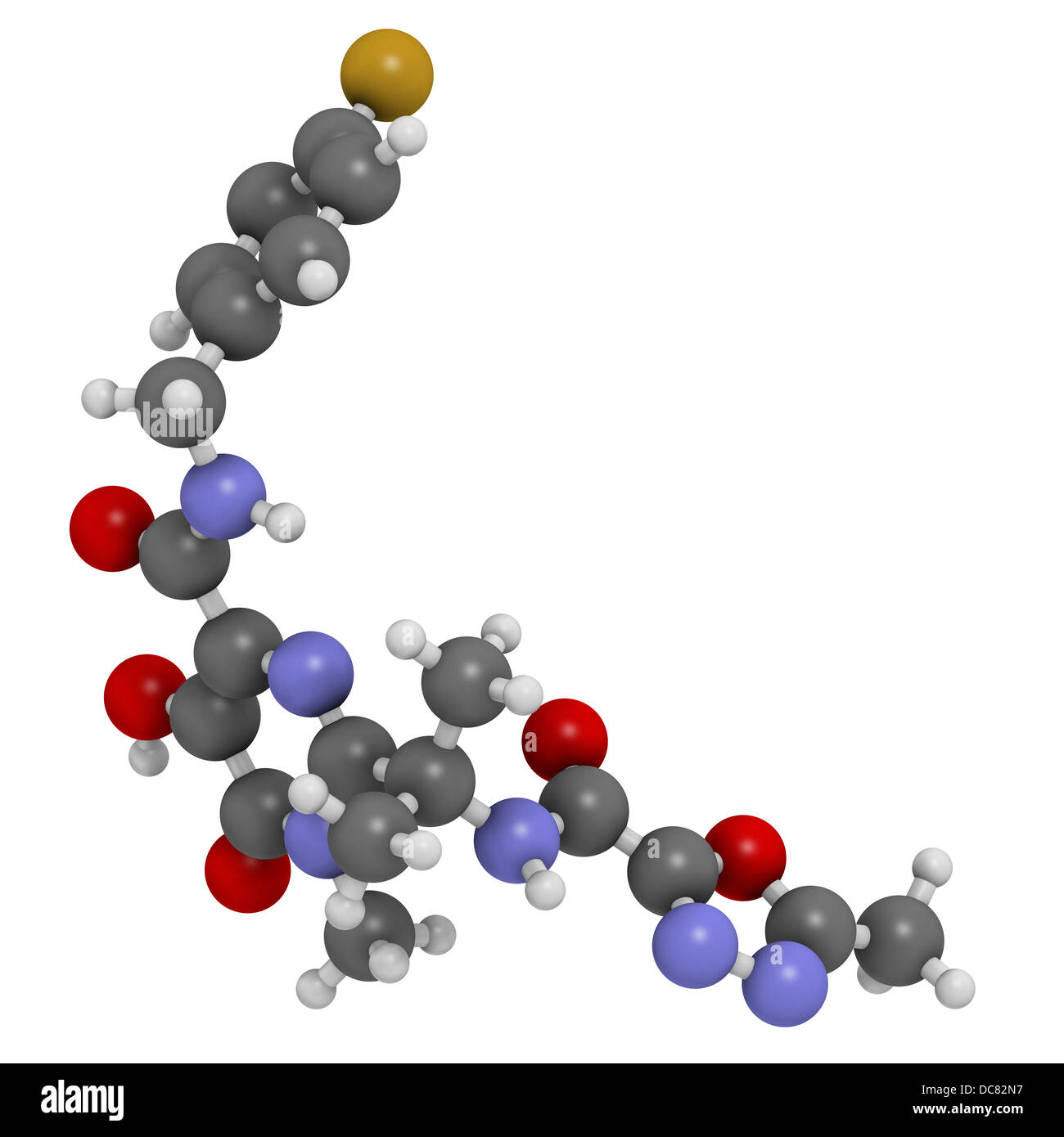 Raltegravir HIV drug (integrase inhibitor class), chemical structure ...