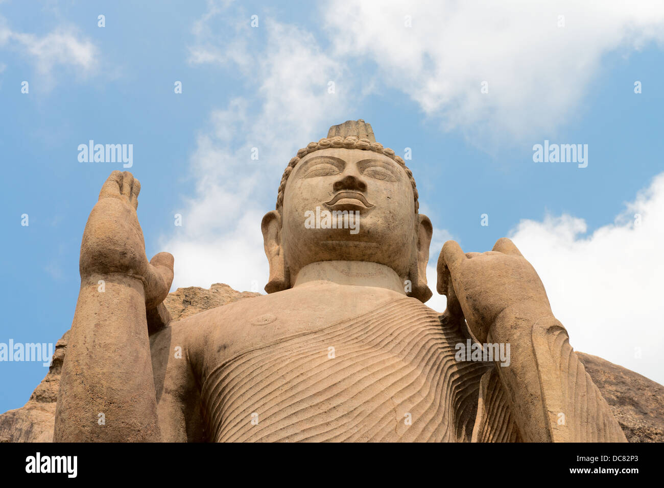 Avukana standing Buddha statue Stock Photo - Alamy