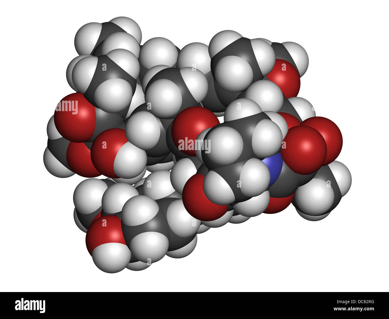 Rapamycin (sirolimus) immunosuppressive drug, chemical structure. Used ...