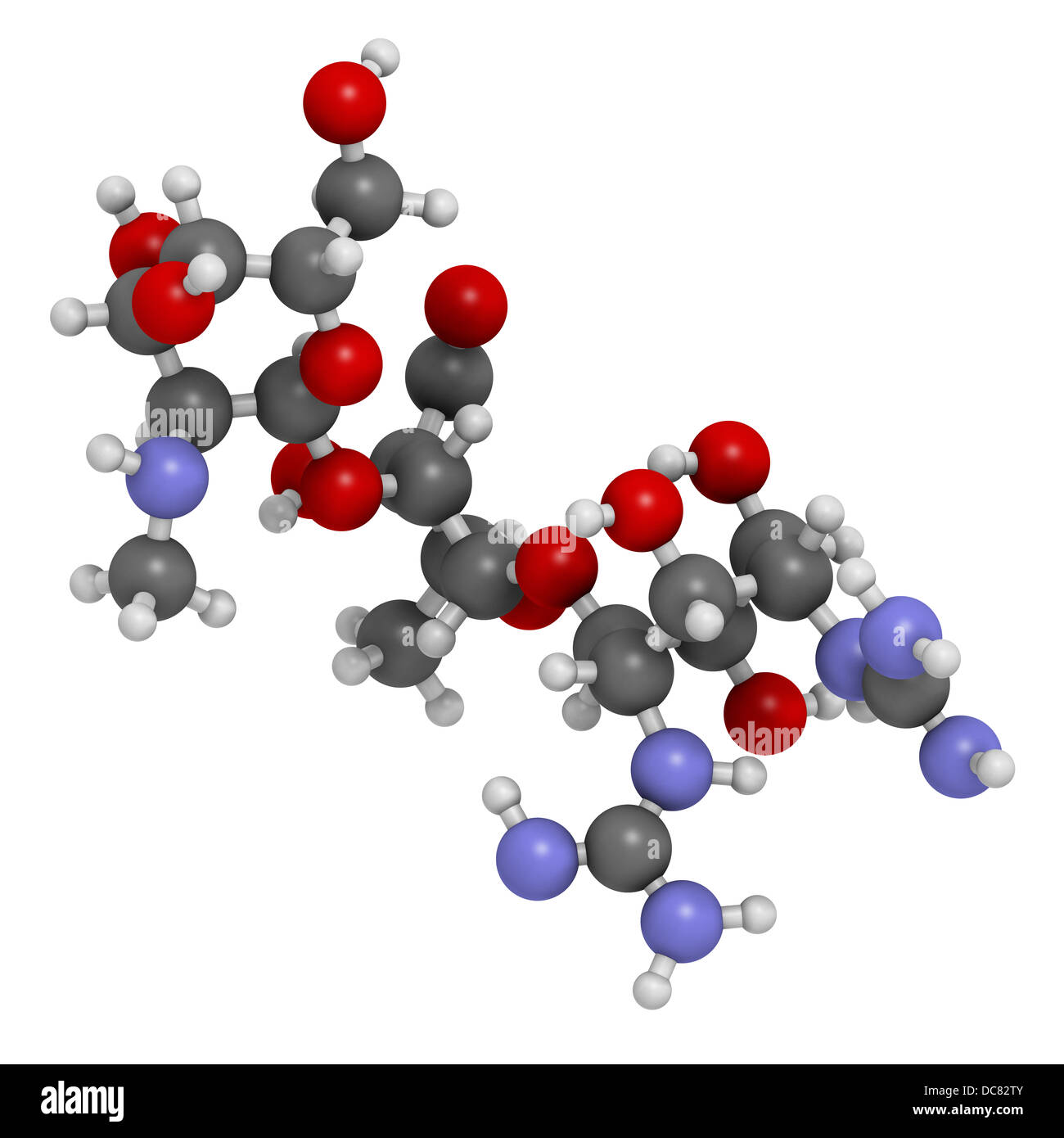 Streptomycin tuberculosis antibiotic (aminoglycoside class), chemical ...