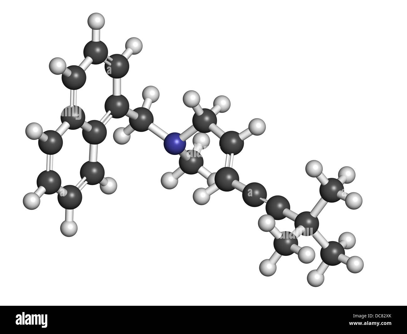 Terbinafine antifungal drug chemical structure hi-res stock photography ...